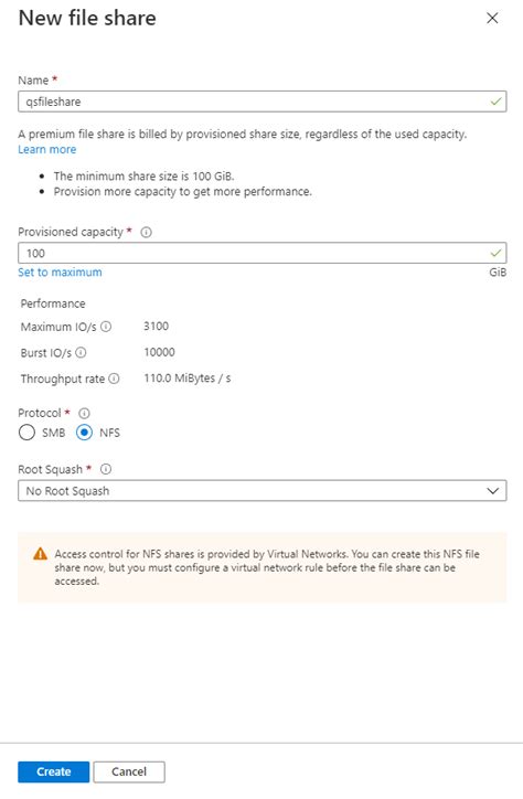 create an nfs azure file share and mount it on a linux vm microsoft learn