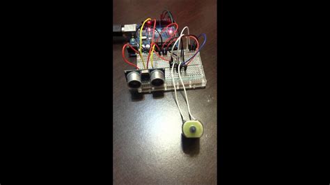 Dc Motor With Ultrasonic Sensor Youtube