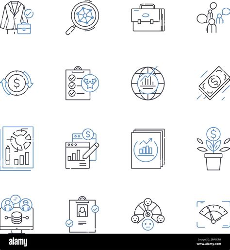 Manufacturing Operations Line Icons Collection Automation Assembly