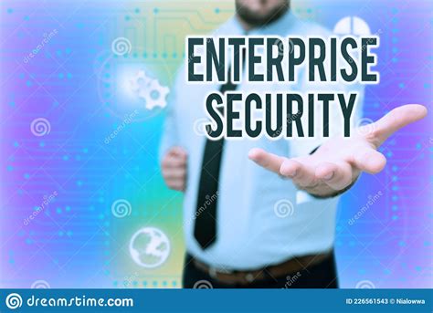 Handwriting Text Enterprise Security Business Concept Decreasing The Risk Of Unauthorized
