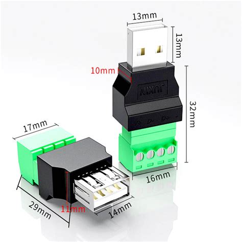 usb 암 스크류 커넥터 usb 플러그 쉴드 커넥터 usb2 0 암 잭 usb 암 스크류 터미널 전기 장비 및 소모품