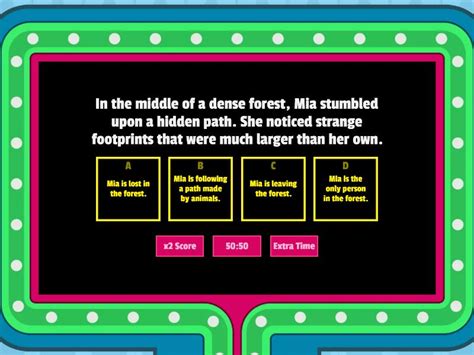 Inference Quiz Gameshow Quiz