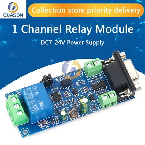 Channel Modbus Rtu Single Relay Module Rs Ttl Uart Dc V Board Power Supply For Home