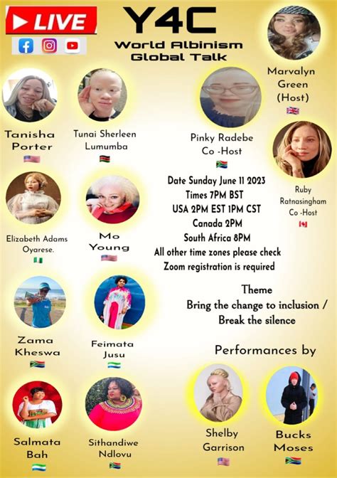 Break The Silence International Albinism Awareness Day Is Celebrated Annually On June 13th To