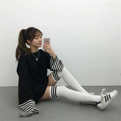 Bright Red Jacket Over The Knee Tube Socks Very Brain In Harajuku Artofit