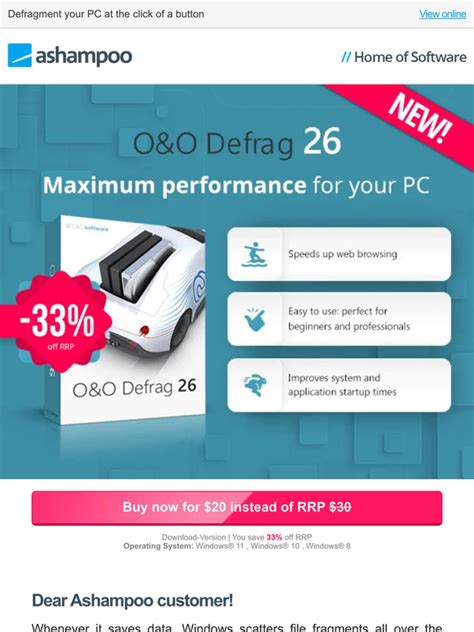 Ashampoo Oando Defrag 26 Pro Optimize Hard Disks And Ssds Milled