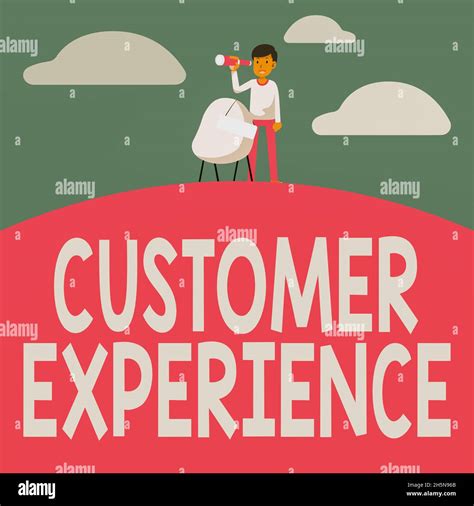 Text Caption Presenting Customer Experience Business Concept Product Of Interaction Between