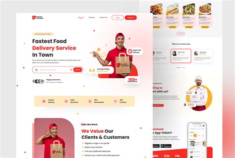 Food Delivery Website Design Behance