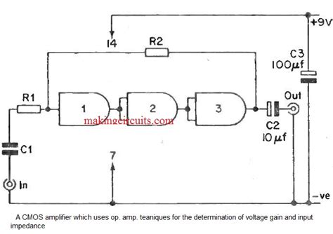 Amplifier Circuits Using Cmos Ics Making Easy Circuits