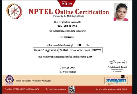 sanjana gupta on linkedin nptel iit iis