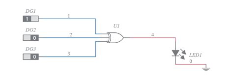 Input Xor Gate DS EC Multisim Live