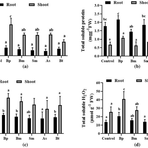 Antioxidant Activity Of Wheat Root And Shoot Treated With Five Download Scientific Diagram