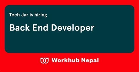 workhub nepal on linkedin back end developer