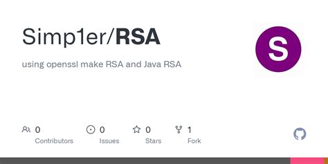 Github Simp1errsa Using Openssl Make Rsa And Java Rsa