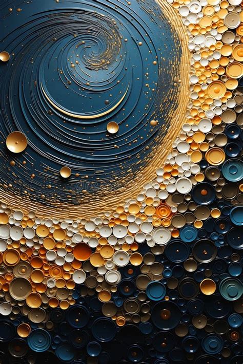 Mesmerizing Moments A Close Up Exploration Of Swirling Shapes A Stock Image Image Of