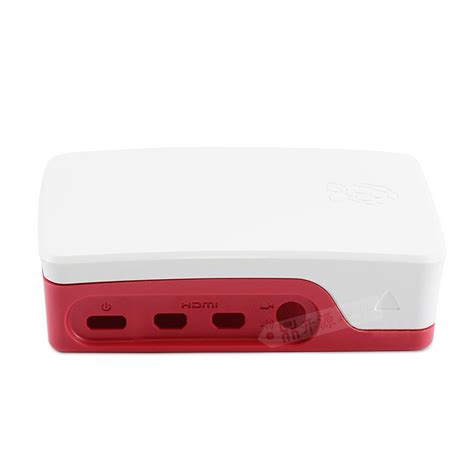 官方外壳树莓派4代b raspberry pi 4b case pi4b红白色原装进口 虎窝淘