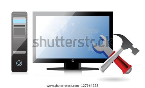 Computer Repair Tools Illustration Design Over Stock Illustration 127964228 Shutterstock