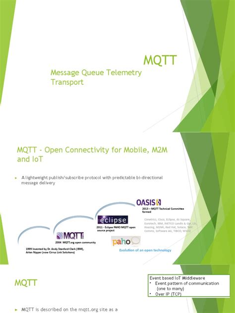 2016 2017 Mit Mqtt Lecture 2 Pdf Quality Of Service Internet Standards