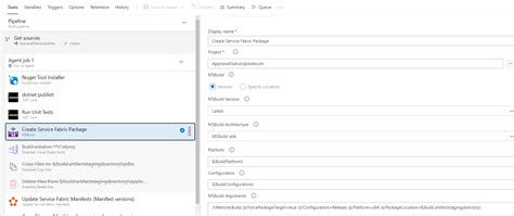 Azure Devops Build Pipeline For Service Fabric Guest Net Core 31 Api