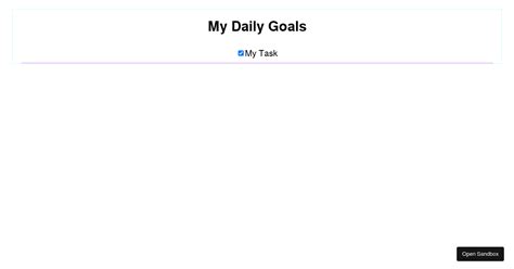 Todo List I Starter Code Codesandbox
