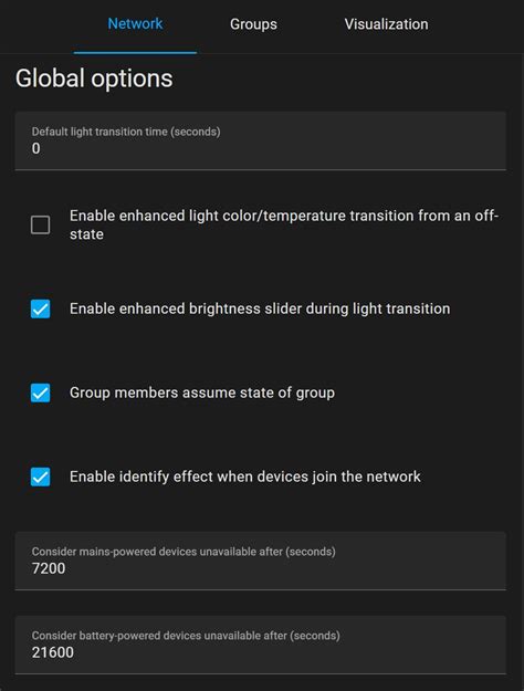 Zigbee Global Options Setting Devices Become Unavailable Zigbee Home Assistant Community