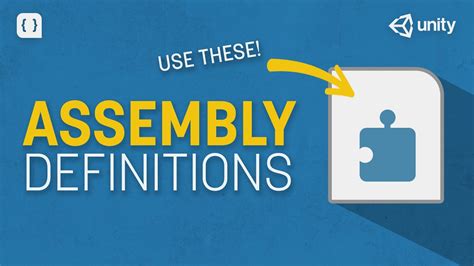 Speed Up Compile Times In Unity With Assembly Definitions Youtube