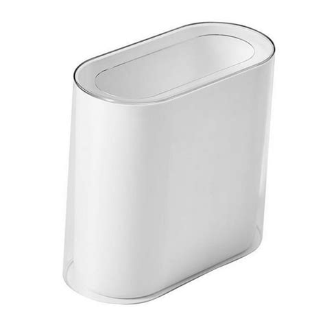 Papelera De Basura Estrecha Rectangular Cubo De Basura Práctico Papelera Cubo De Basura De