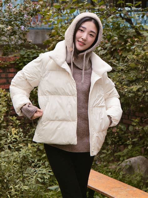 폴햄 여성 오로라 데일리 숏 푸퍼 위시버킷