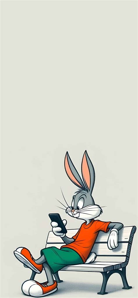 Bugs Bunny Chill With Smartphone Wallpapers Cool Hd Wallpapers