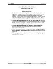 Protocol Template Dotx Protocol Number Confidential Institute Of Translational Health Sciences