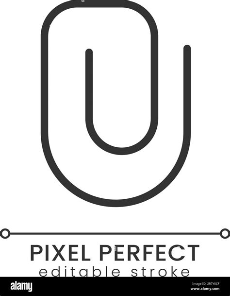 File Upload Button Pixel Perfect Linear Icon Stock Vector Image And Art Alamy