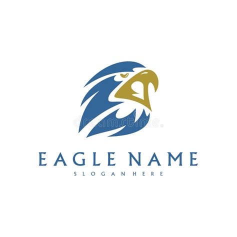 Eagle Logo Design Vector Template Simple Icon Symbol Stock