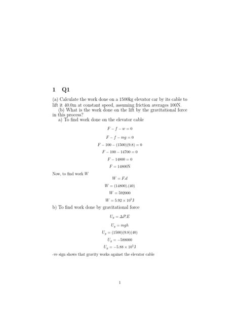 Physicsassignment Pdf Torque Force