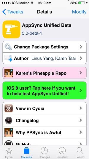 Appsync Unified Beta With Ios 8 Support Now Available For Download Ios Hacker