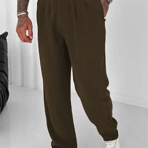 Turbo Comfort Front Plate Regular Straight Fit Trouser In Olive Green