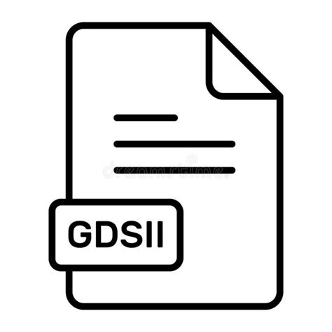 An Amazing Vector Icon Of Gdsii File Editable Design Stock Vector