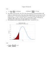 STAT 1000 Homework 6 docx Chapter 6 Homework 6 14 σ 1 67 60 min 0 126 hours 0 126 hours