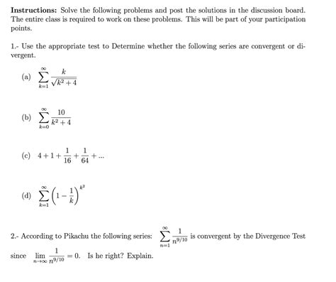 Solved Solve The Following Problems And Post The Solutions