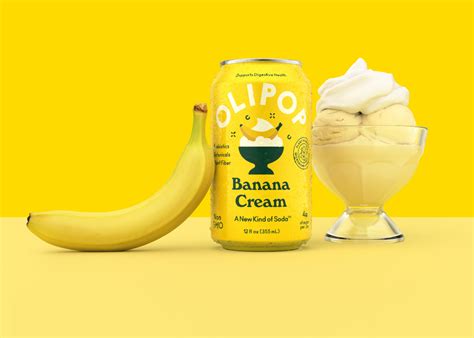 Banana Cream Prebiotic Soda 12 Pack Olipop