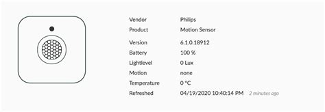 Hue Motion Sensor Not Showin Temp And Lux Configuration Home