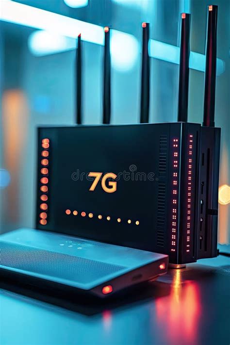 The Concept Of A G Router Selective Focus Stock Illustration Illustration Of Service