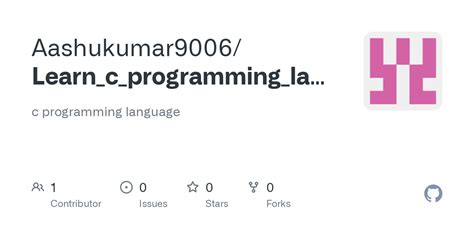 Github Aashukumar9006learncprogramminglanguage C Programming
