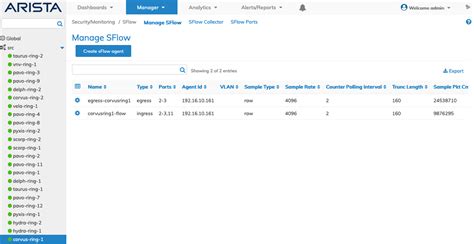 Sflow Manage Sflow Sflow Manage Sflow
