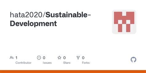 Github Hata Sustainable Development