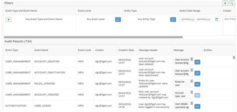 Logging Of User Actions And Access Figaf