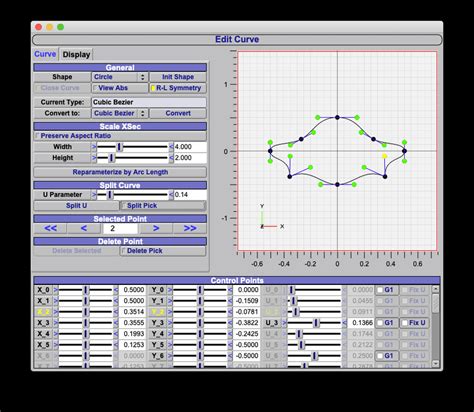 Graphical Interface For Manipulating Edit Curves In Openvsp Download