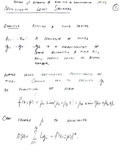 22 gauss newton nonlinear least squares pdf