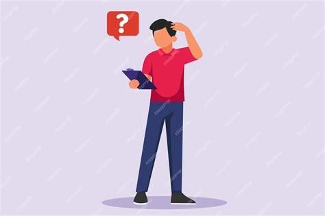 Premium Vector Thinking Or Solving Problem Concept Colored Flat Vector Illustration Isolated