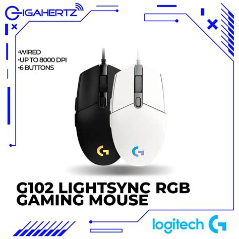 Logitech G102 Lightsync Gaming Mouse Gigahertz