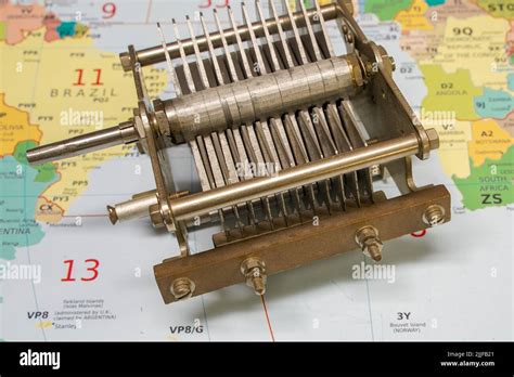 Hoogkerk Netherlands November 10 2021 Tuning Capacitor Or Rotary Variable Capacitor Located